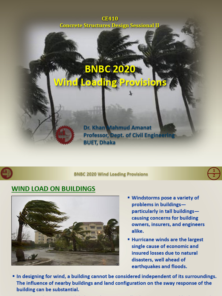Wind Load BNBC 2020 | PDF | Wind Speed | Fluid Dynamics