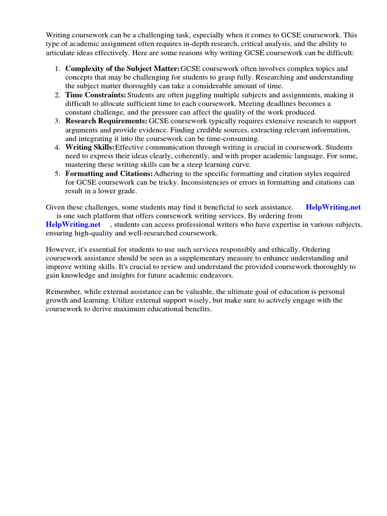 Gcse Coursework | PDF | Learning | Methodology