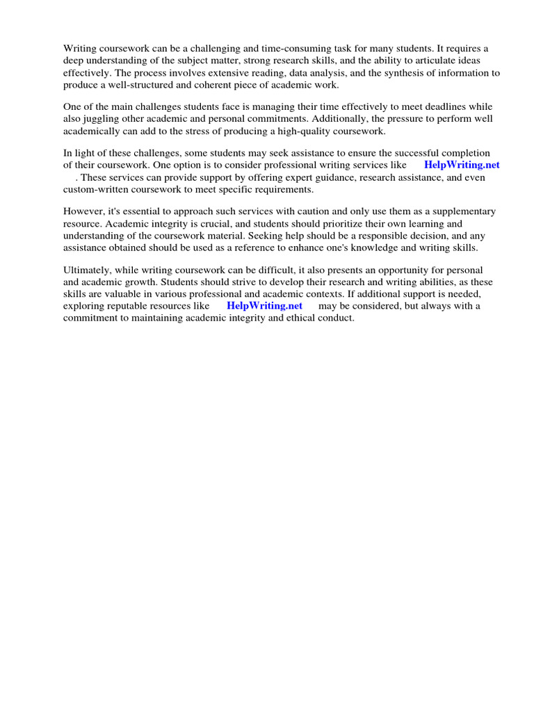 Coursework Guide 2011 | PDF