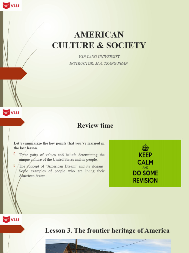 Lesson 3 The Frontier Heritage | Download Free PDF | American Frontier ...