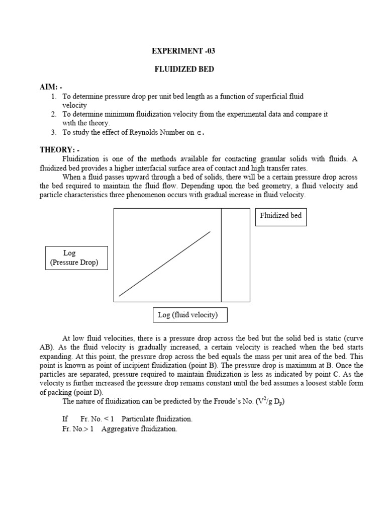 Fluidised Bed 6 | PDF | Fluidization | Chemistry