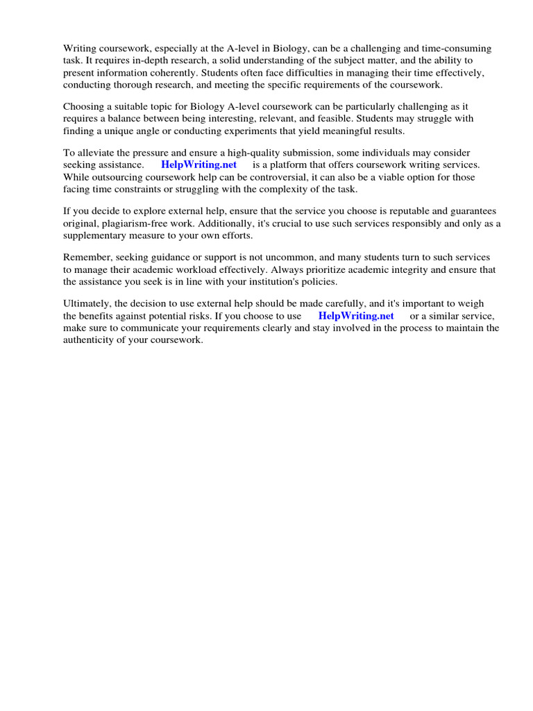 Biology As Level Coursework Ideas | PDF | Leaf | Water