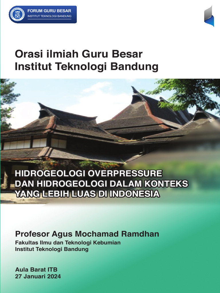 Ebook Prof. Agus Mochamad Ramdhan Hidrogeologi Overpressure Dan ...