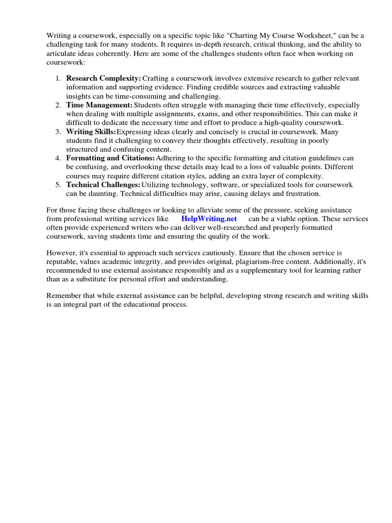Charting My Course Worksheet | Download Free PDF | Facebook | Social Media Charting My Course Worksheet | Download Free PDF | Facebook | Social Media