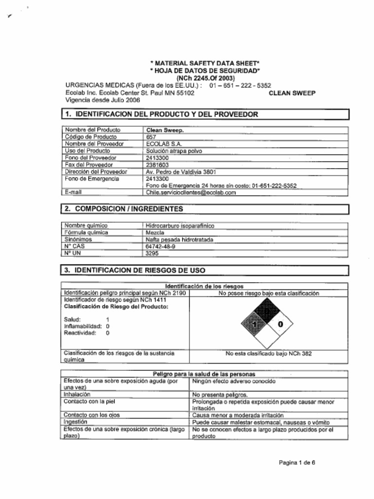 HDS - Clean Sweep | PDF