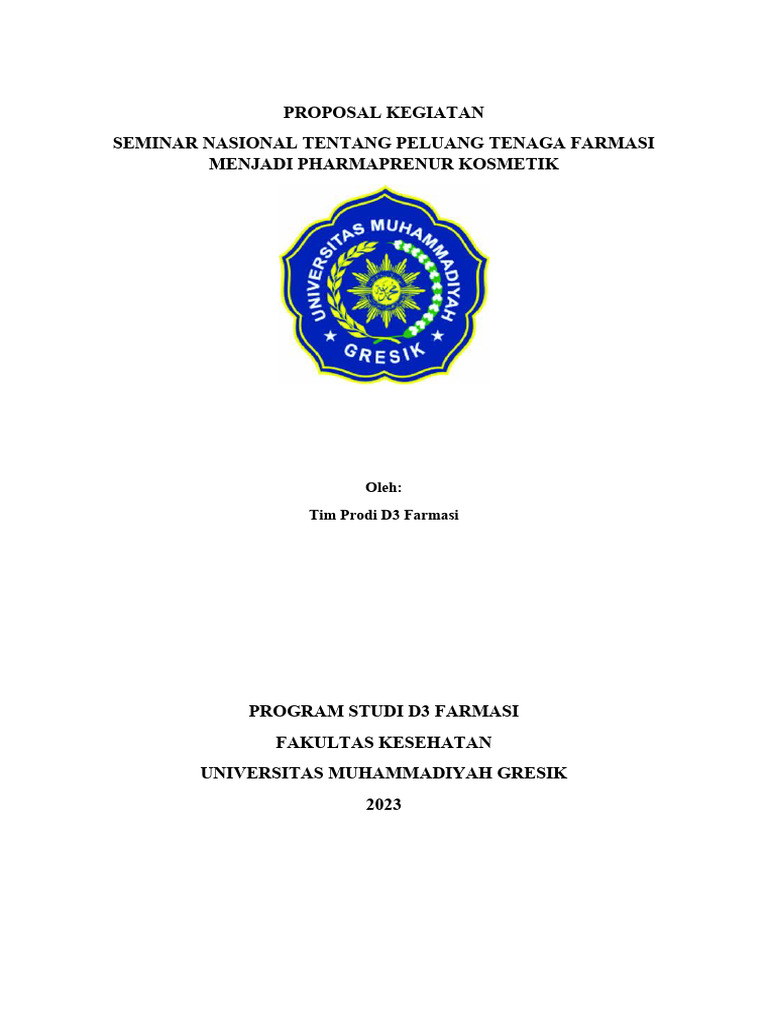 CONTOH Proposal Seminar Nasional Maklon | PDF