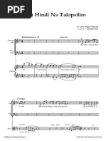 Unang Alay (Kunin at Tanggapin - Music Sheet) | PDF