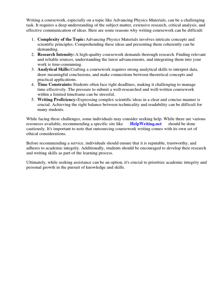 Advancing Physics Materials Coursework Ideas | PDF | Physics | Force