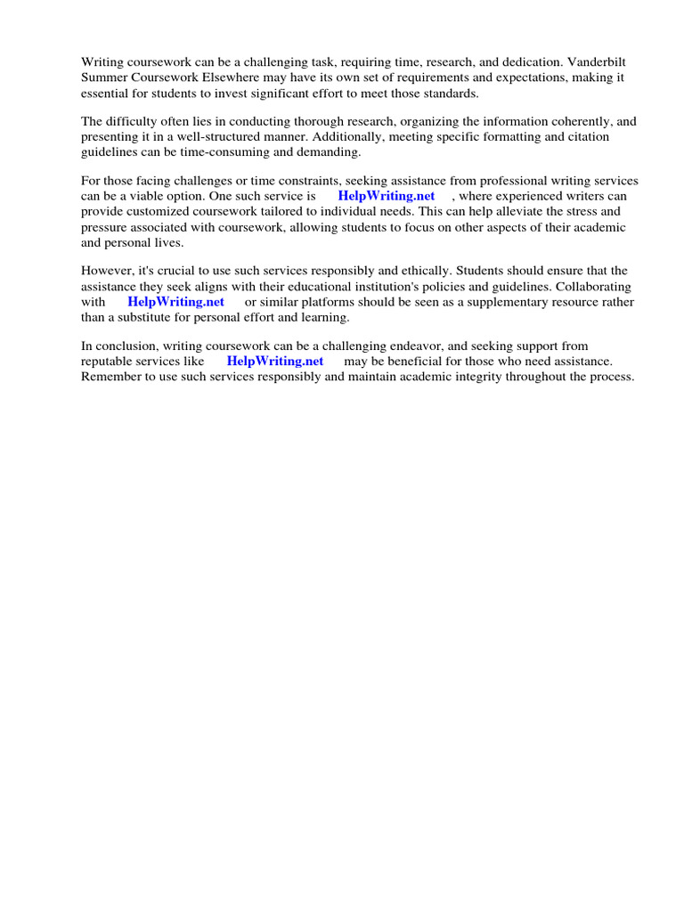 Vanderbilt Summer Coursework Elsewhere | PDF | Discrimination | Disability