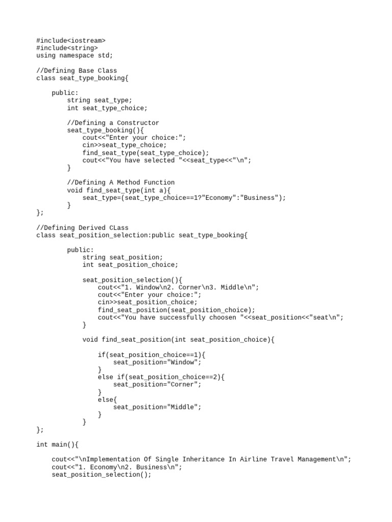 Single Inheritance Pdf