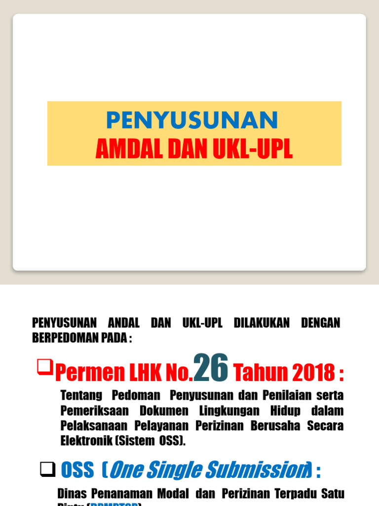 AMDAL, Penyusunan Dokumen AMDAL Dan UKL-UPL, Yk | PDF