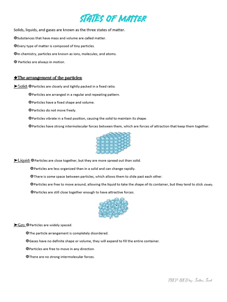 STATES OF Matter | PDF