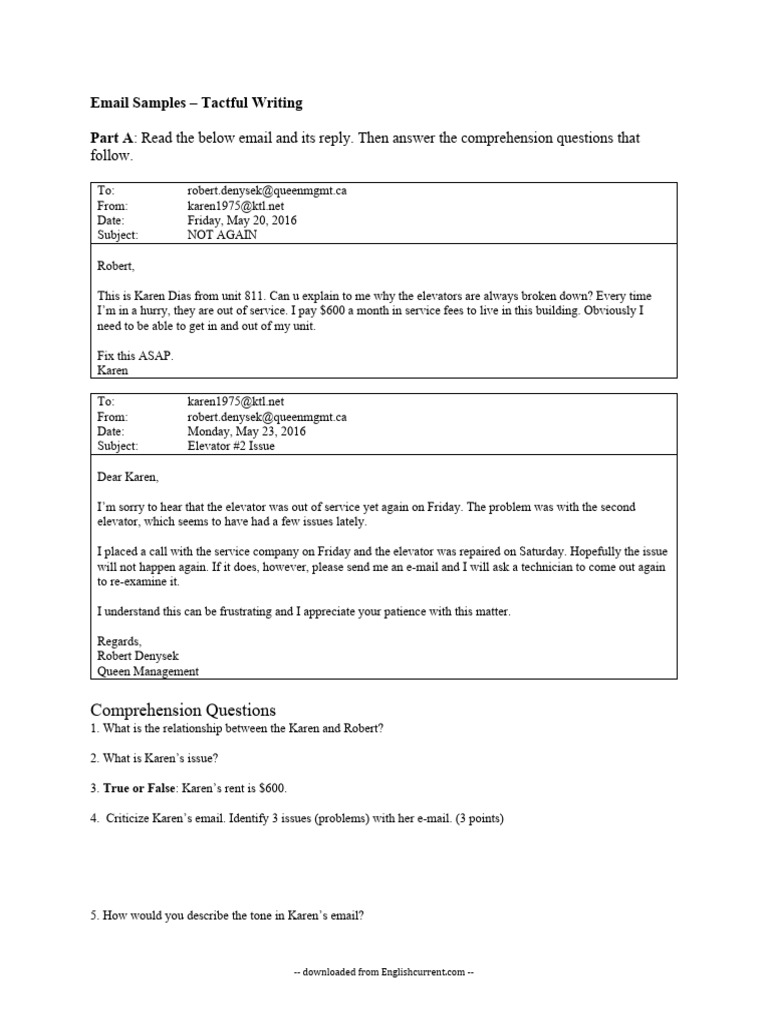 Tactful Diplomatic Email Examples | PDF