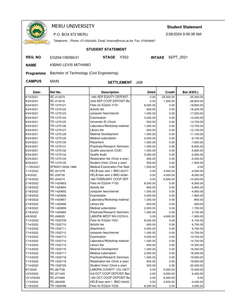 Fees Statement-Eg20410656921 | PDF | Computing | Telecommunications