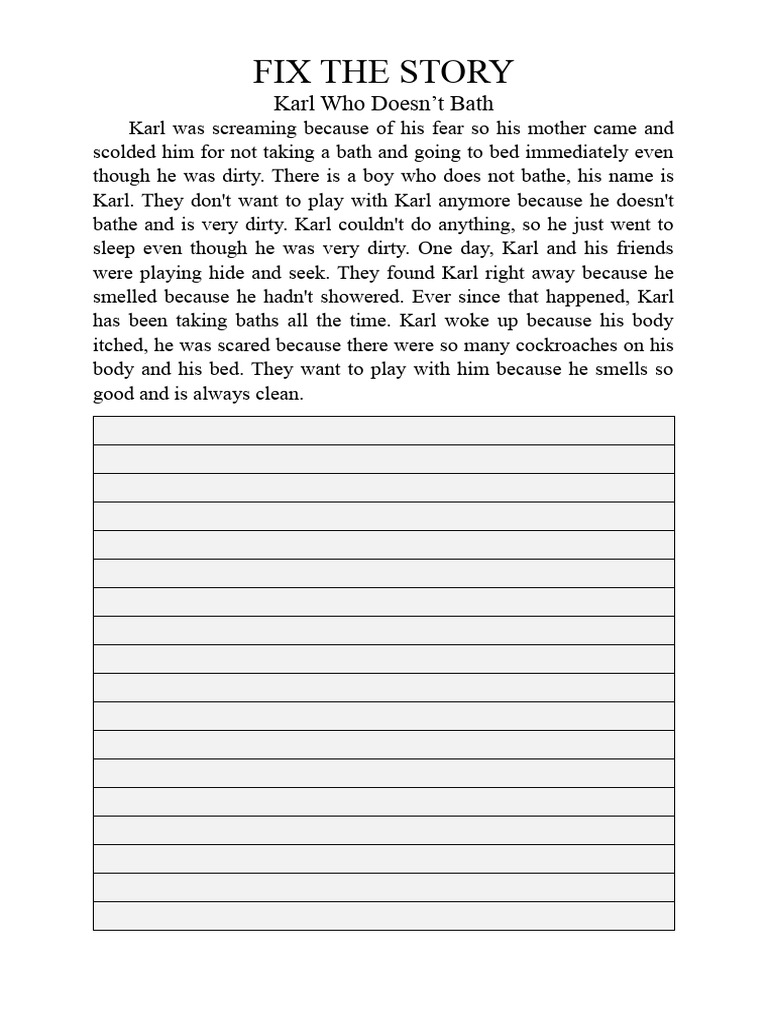 Fix The Story | PDF