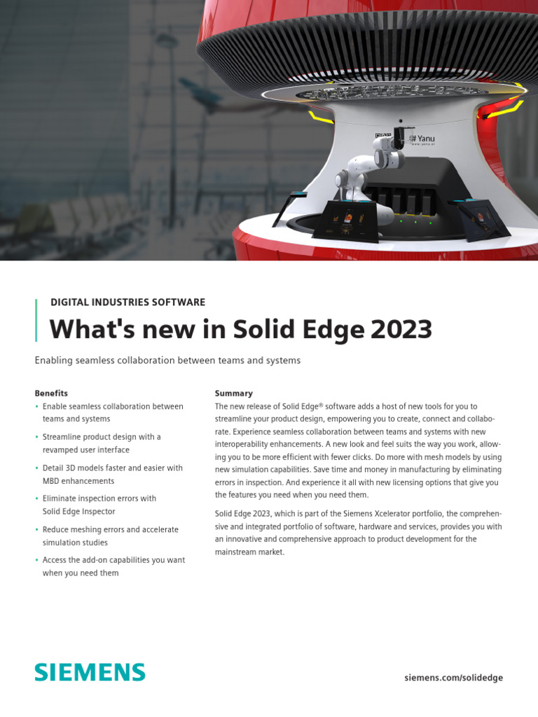 Siemens SW Whats New in Solid Edge FS 84802 D4 | PDF | Simulation ...