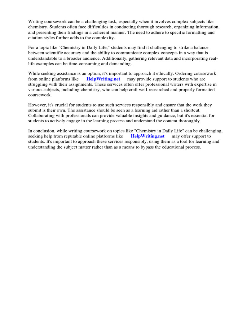 Chemistry Coursework STPM 2016 Chemistry in Daily Life | PDF | Soil ...