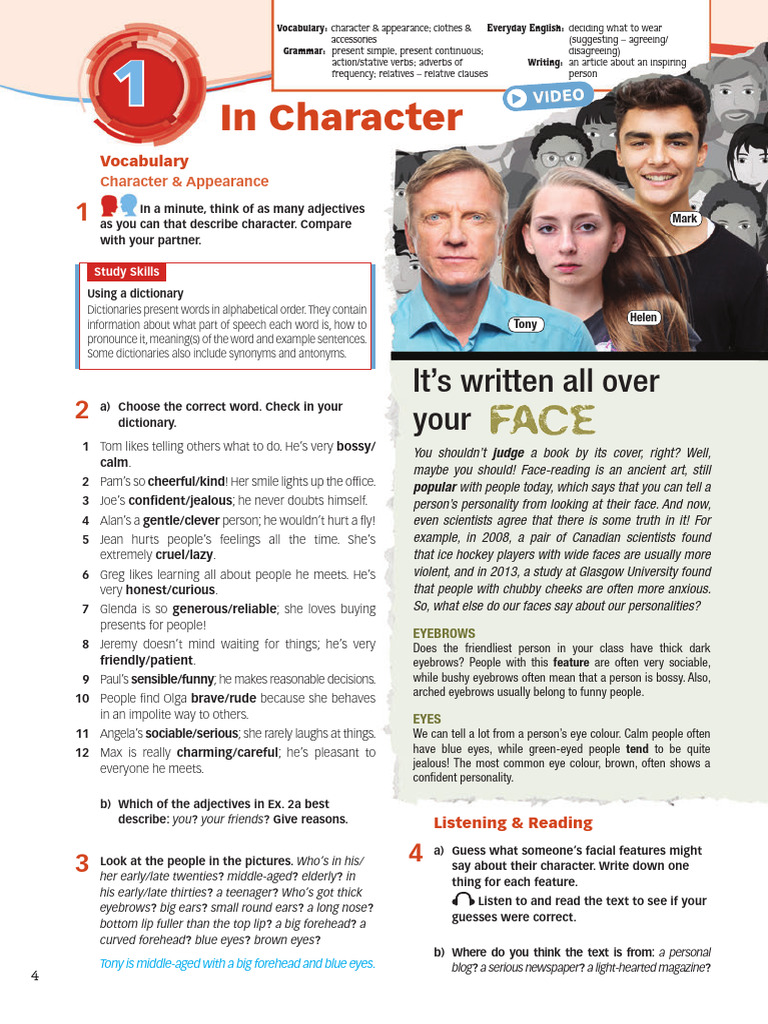 NewEnt - B1 6 13 | PDF | Clothing | Linguistics