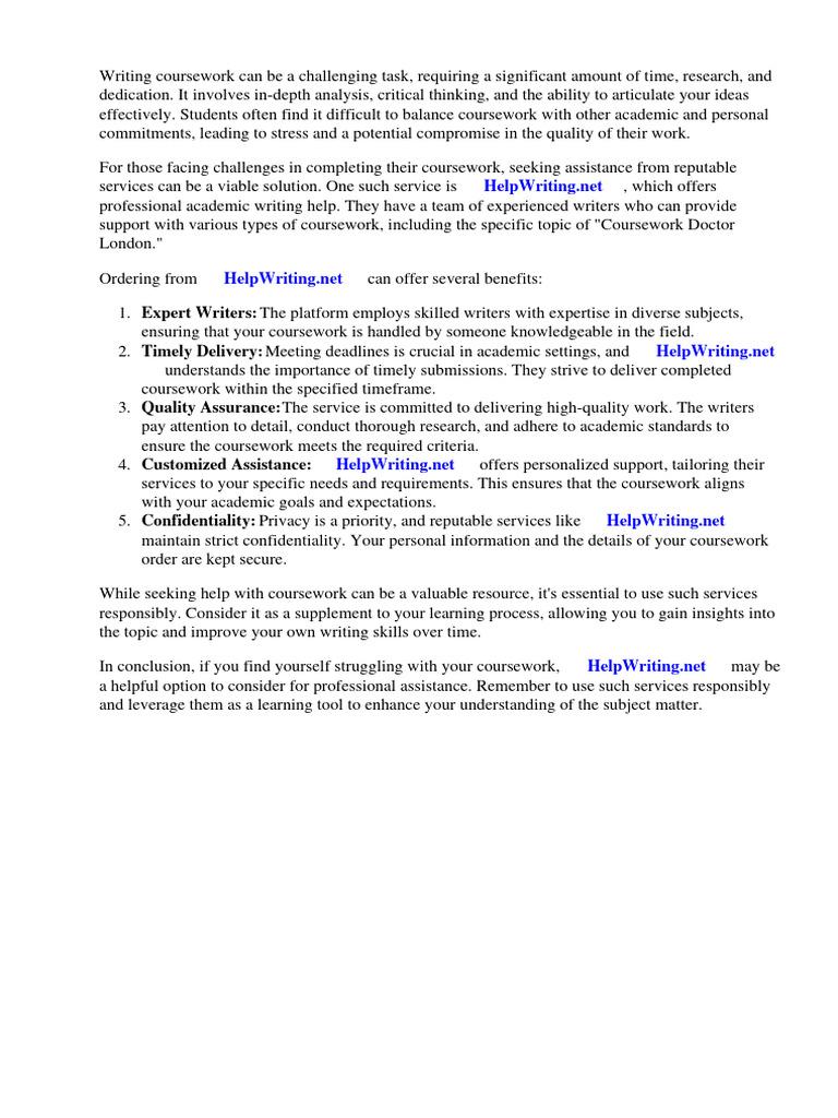 Coursework Doctor London | PDF | Medicine | Medical School