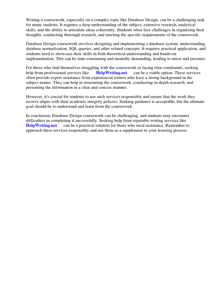 Database Design Coursework | PDF