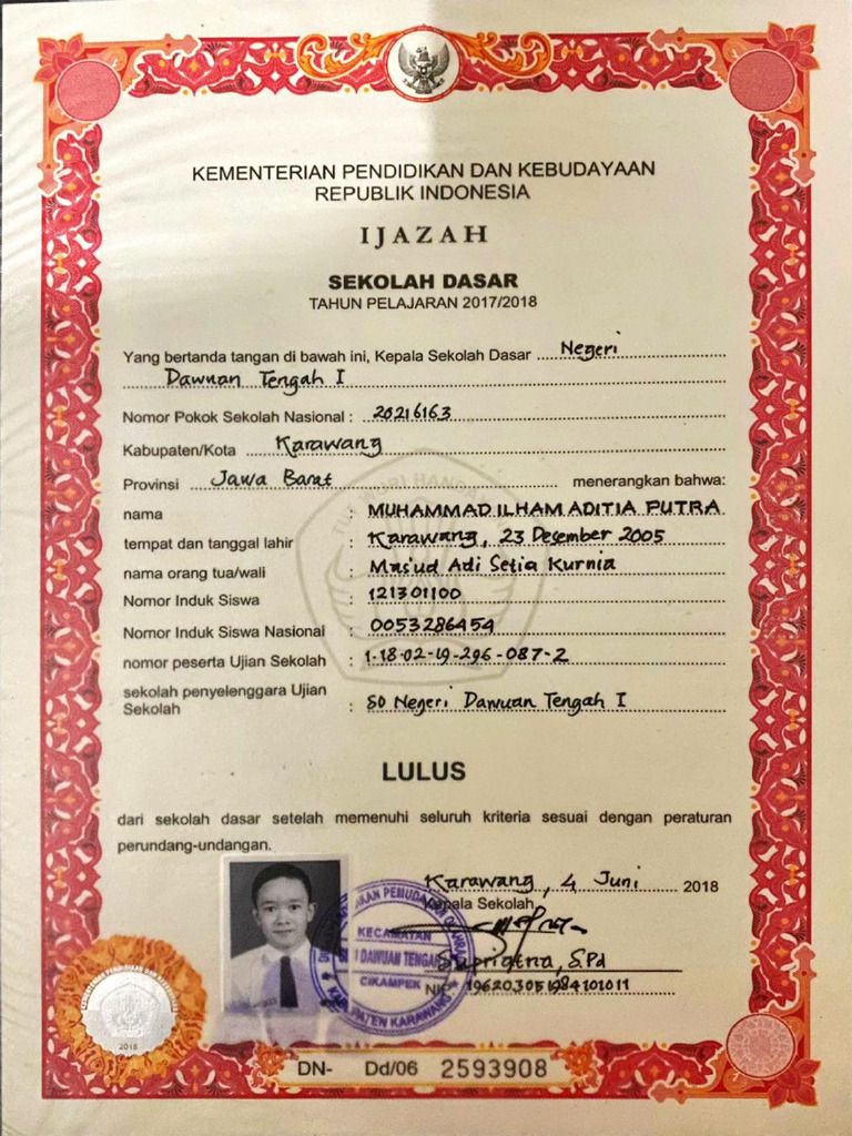 Ijazah SD | PDF