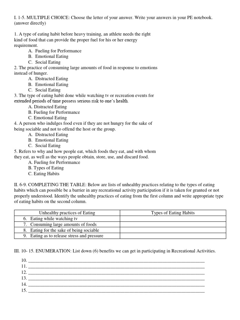 PE12 Q3M1 WW1 PDF | PDF