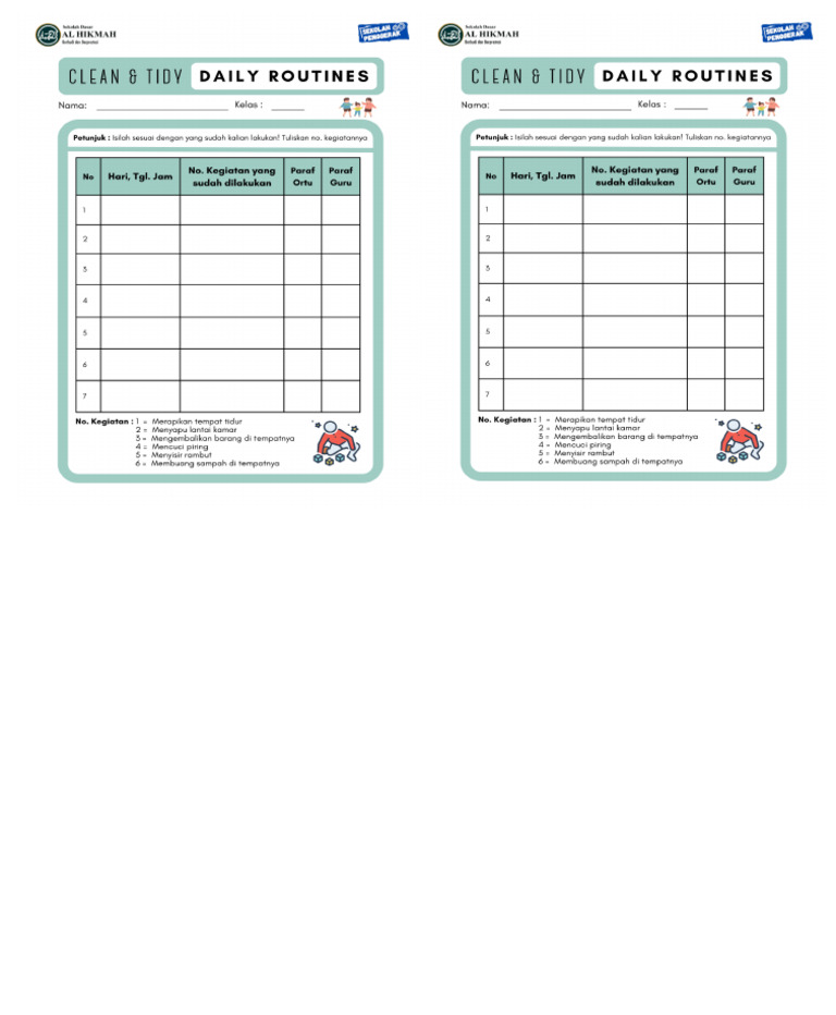 Clean & Tidy Table | PDF