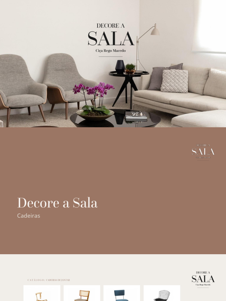 Decore A Sala Catalogo Cadeiras | PDF