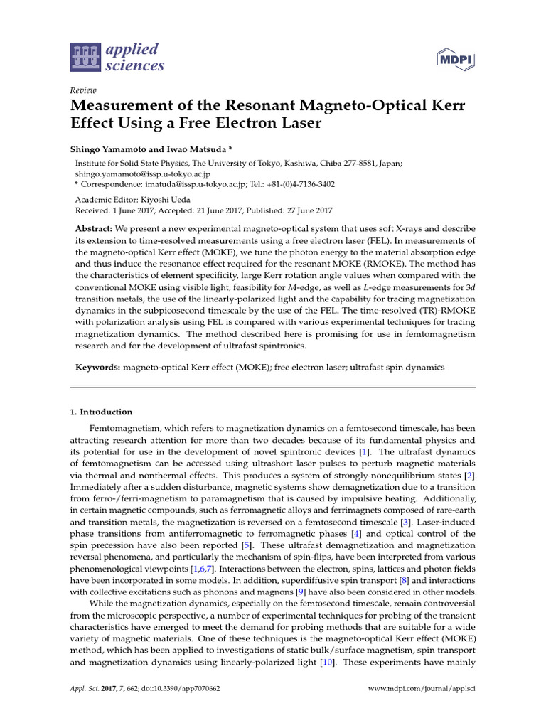 2017-Article-Shingo Yamamoto-Measurement of The Resonant Magneto-Optical Kerr Effect Using A ...