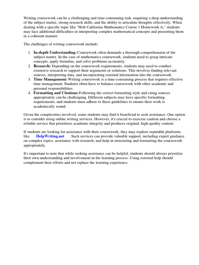 Holt California Mathematics Course 1 Homework and Practice Workbook PDF | PDF | Pay Pal | Textbook