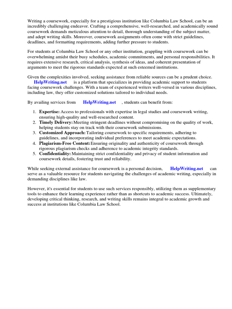 Courseworks Columbia Law School | PDF | Juris Doctor | Lawyer