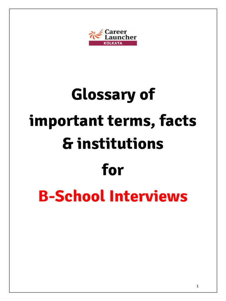 Glossary of Imp Facts & Institutions | PDF | United Nations Framework Convention On Climate ...