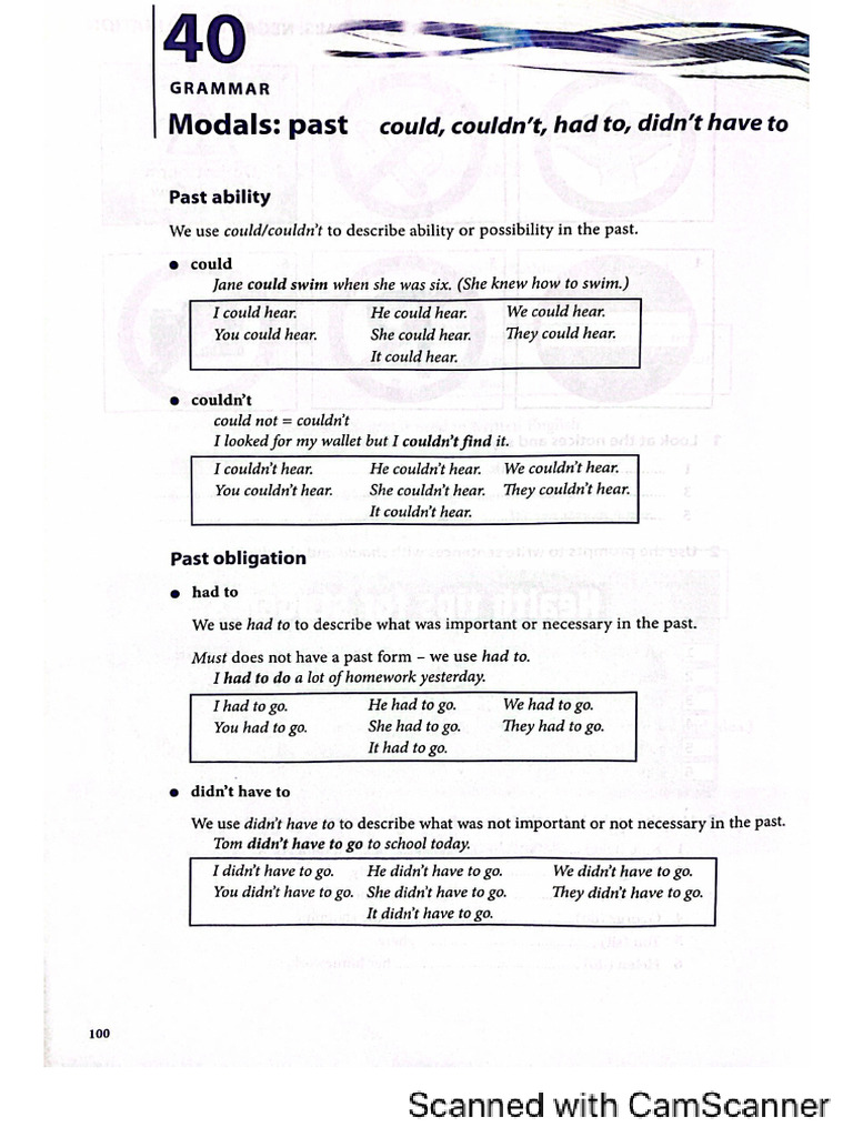 Modals Past | PDF