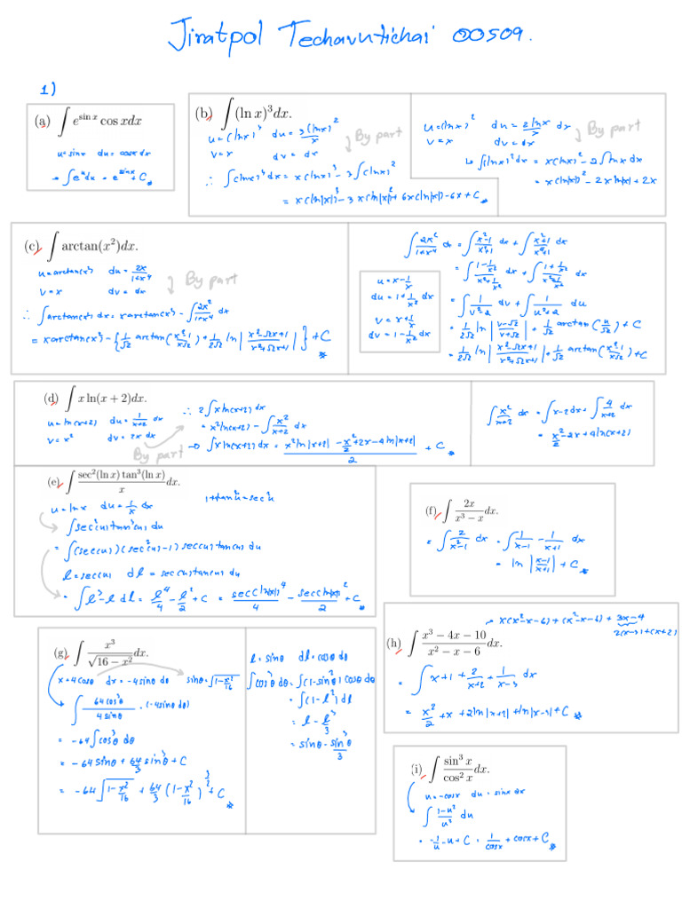 Assignment Calculus II Chapter II | PDF