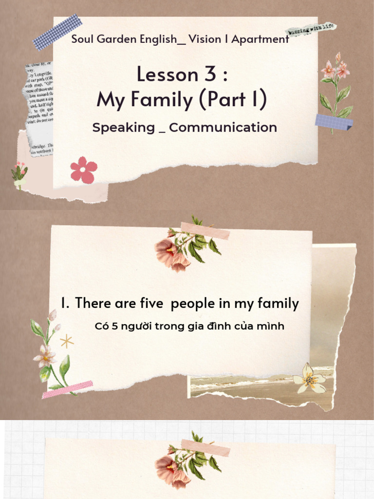 Lesson 3 - My Family | PDF