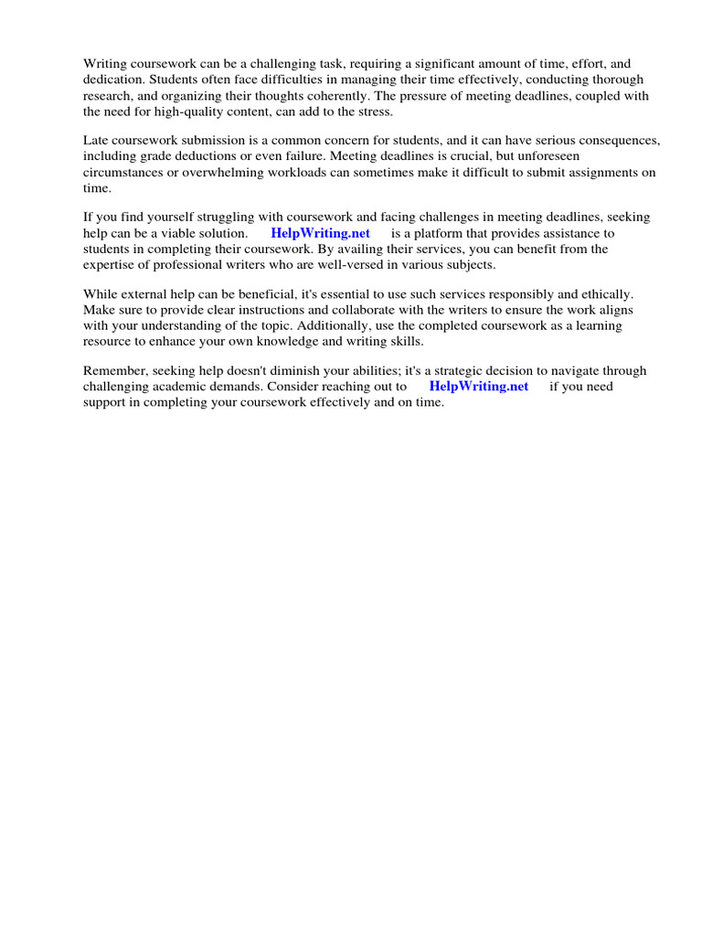 Late Coursework Submission | PDF | Teachers