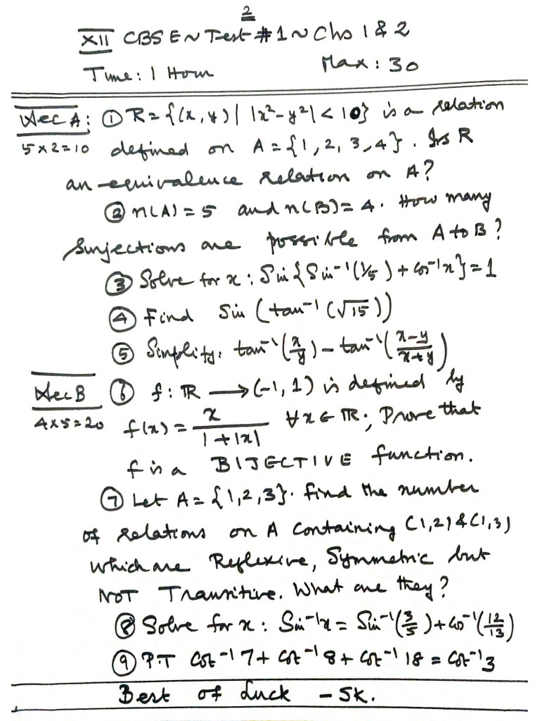 Test #1 (12 - CH1&2) (11 - 1,11,12) (10 - 1,2&15) | PDF
