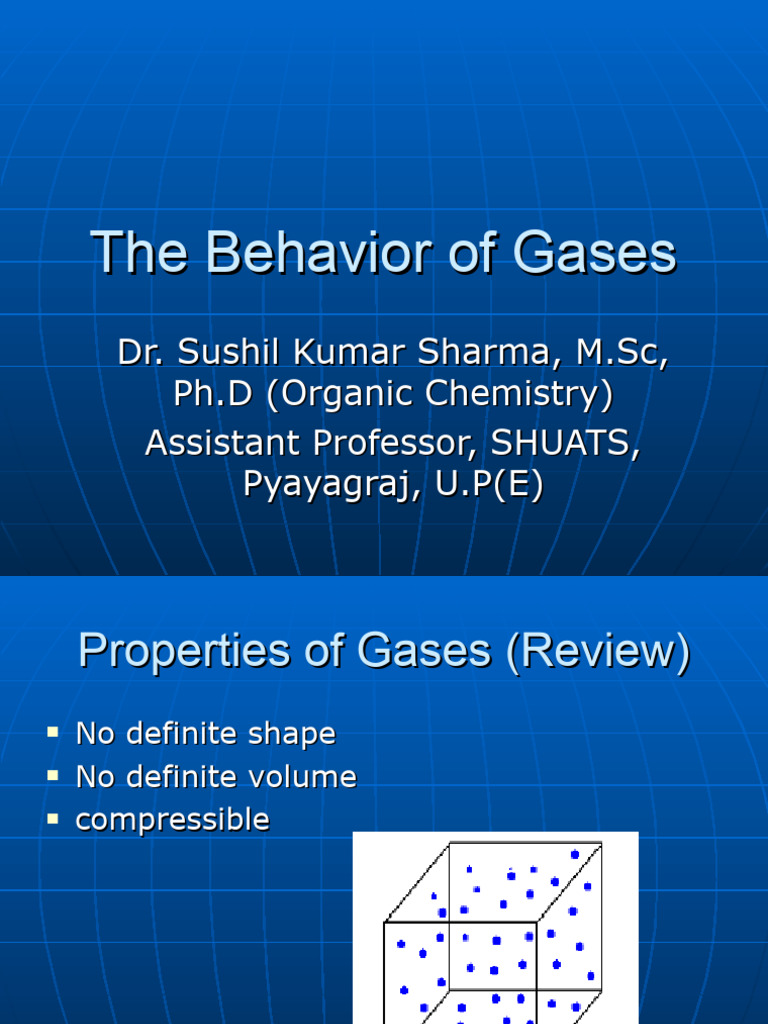 Understanding Gas Behavior and Laws | PDF | Gases | Evaporation
