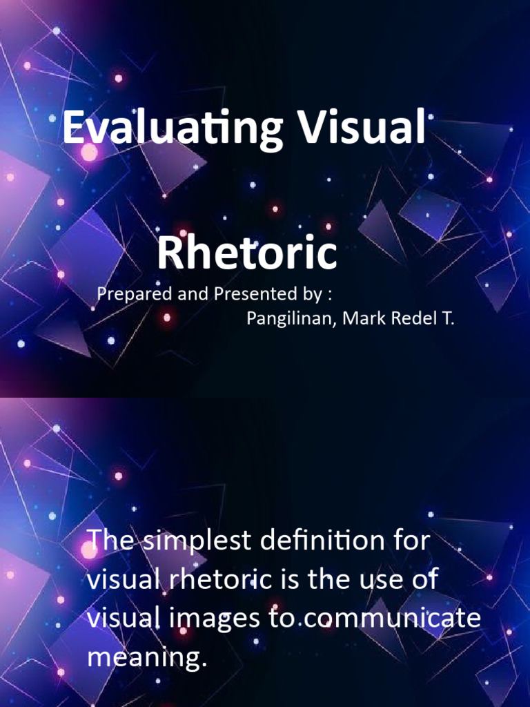 Evaluating Visual Rhetoric | PDF | Language Arts & Discipline