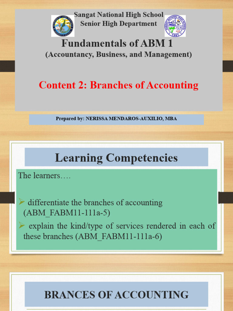 Overview of Accounting Branches | PDF | Accounting | Audit