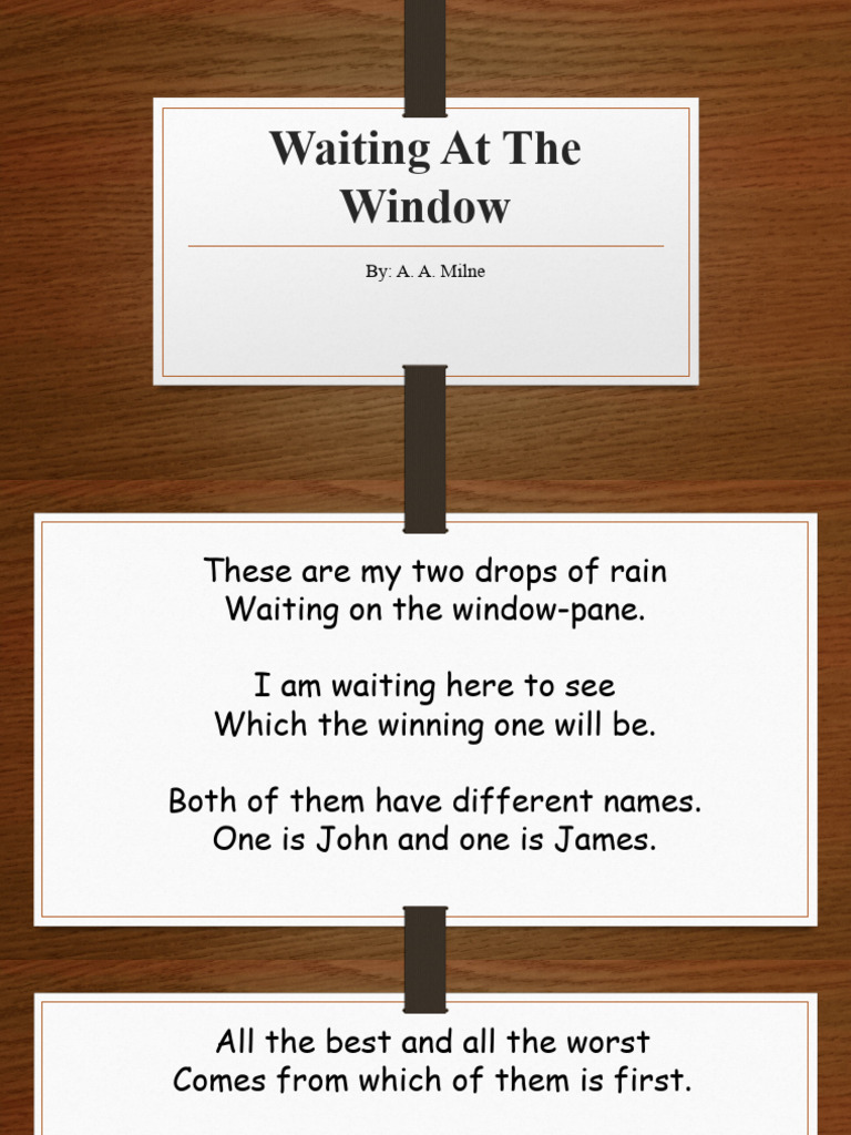 Waiting at the Window Summary | PDF