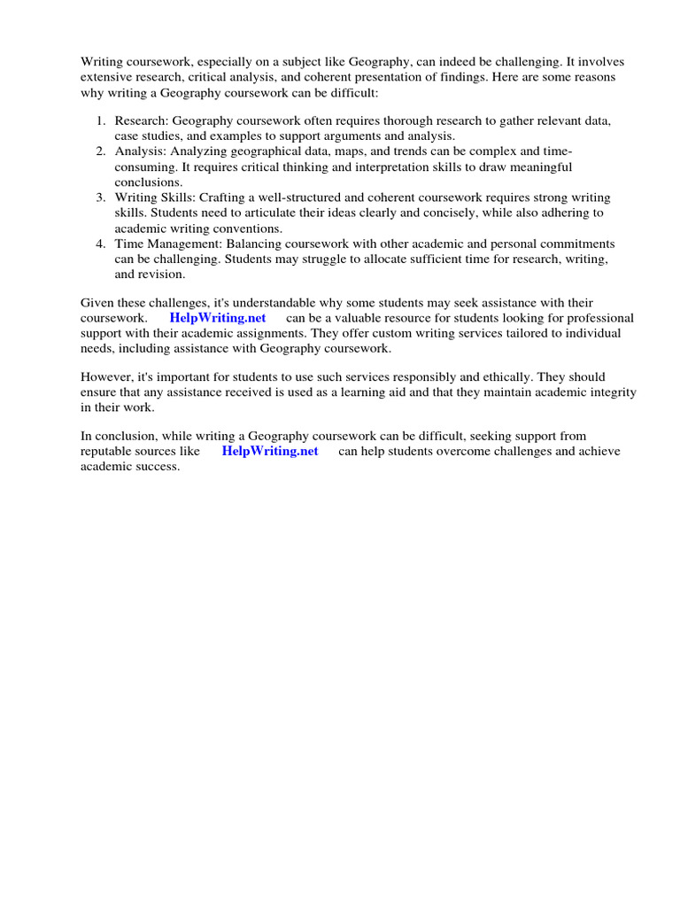 Geography Coursework 2013 Aqa | PDF | Facebook | Linked In