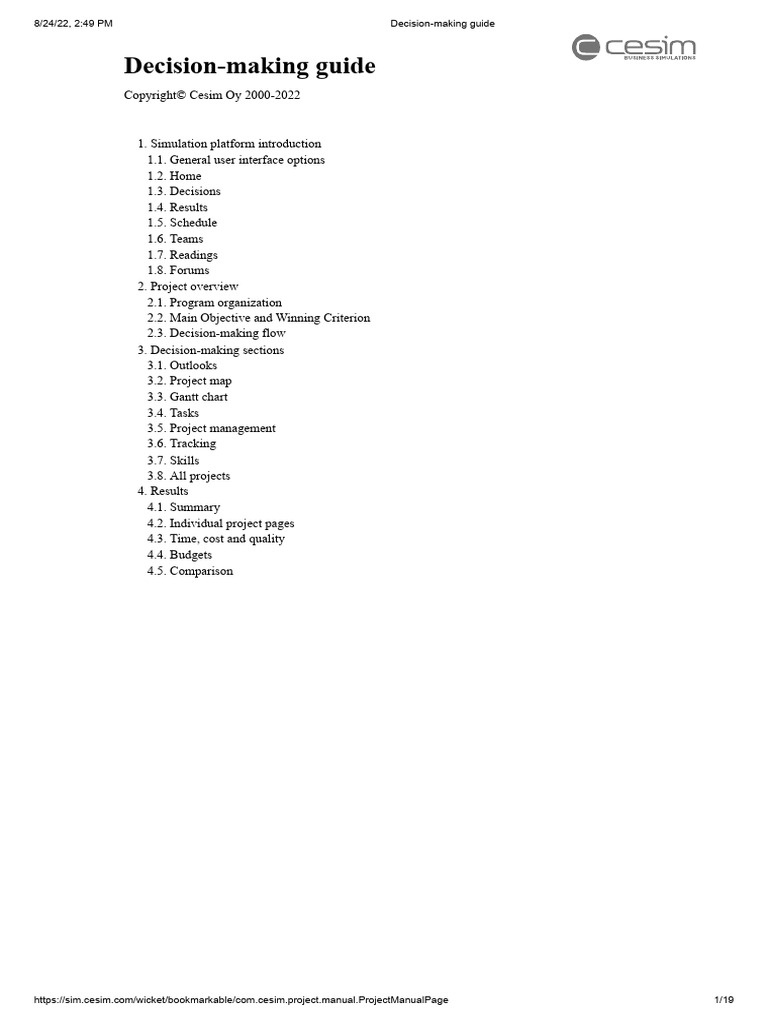 Decision-Making Guide-Project Management | PDF