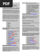 Pang-Abay Na Panang-Ayon at Pananggi | PDF