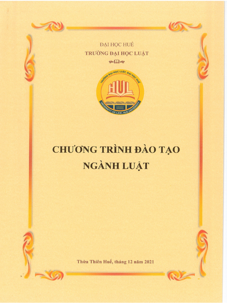 CTDT Nganh Luat 2021 | PDF