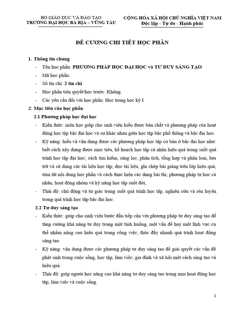 De Cuong PPHĐH&TDST | PDF