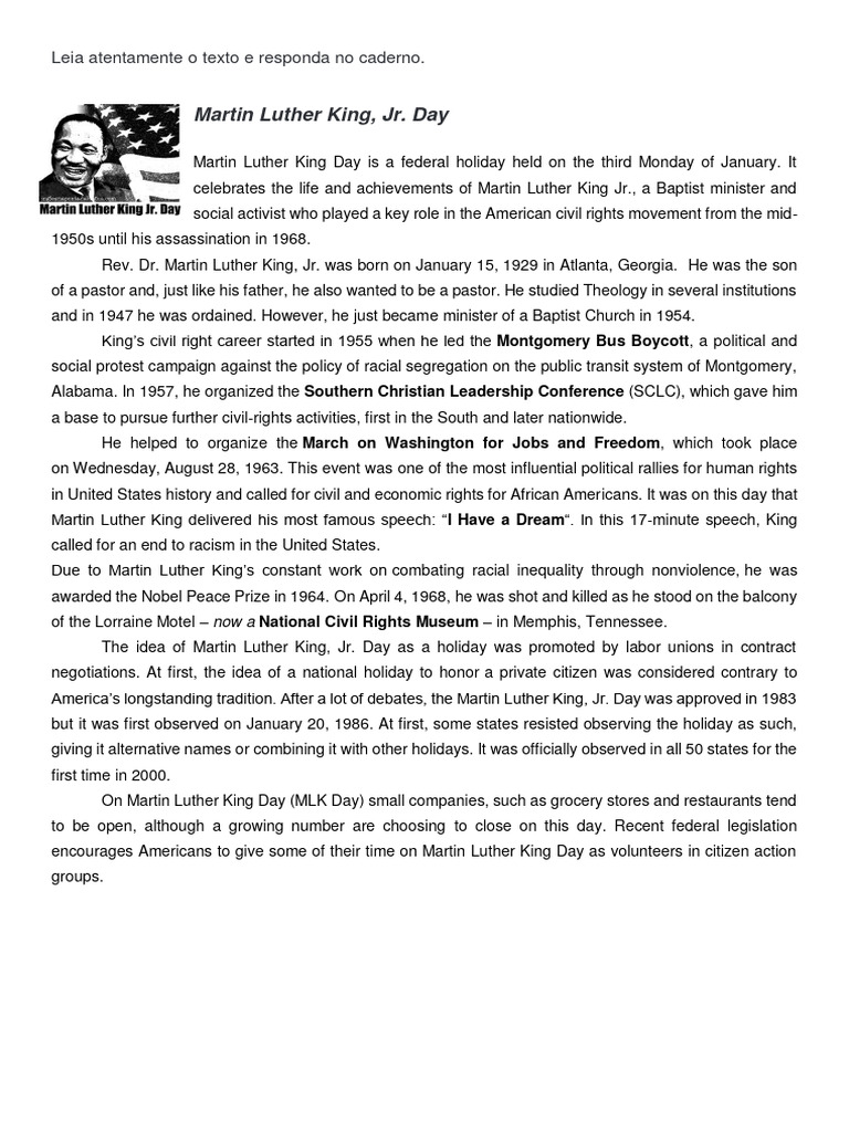 Martin Luther King | PDF | Martin Luther King Jr. | Social Movements