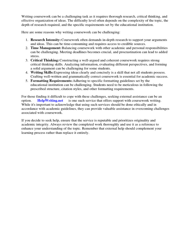 Coursework Research Difference | PDF | Thesis | Postgraduate Education