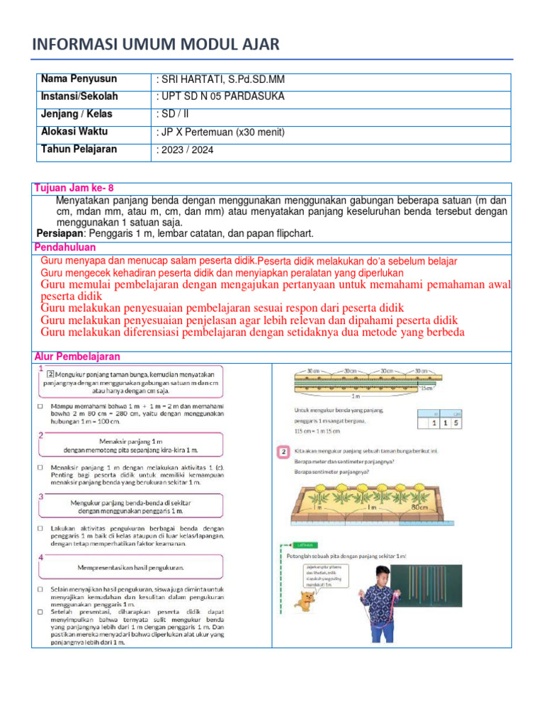 Modul Ajar Matematika Mengenal Pengukuran Fase A Pdf