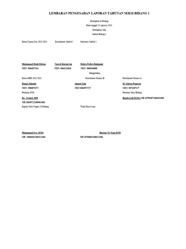 LEMBAR PENGESAHAN Salinan | PDF